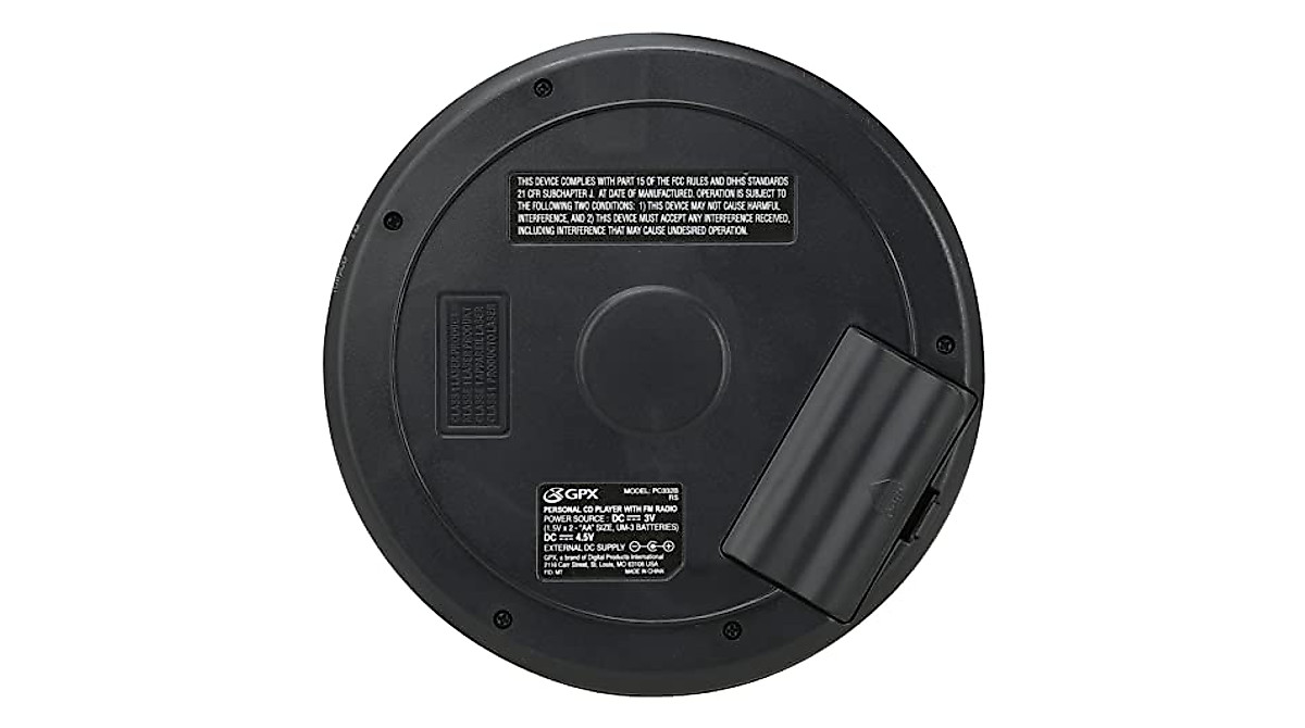 GPX PC332B Portable CD Player with FM Radio & Anti-Skip Protection