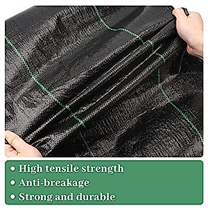 TOPHOUSE 4ft x 100ft Weed Barrier Landscape Fabric Heavy Duty Weed Barrier Fabric for Garden Durable Weed Blocking Control Mat for Outdoor Flower Bed