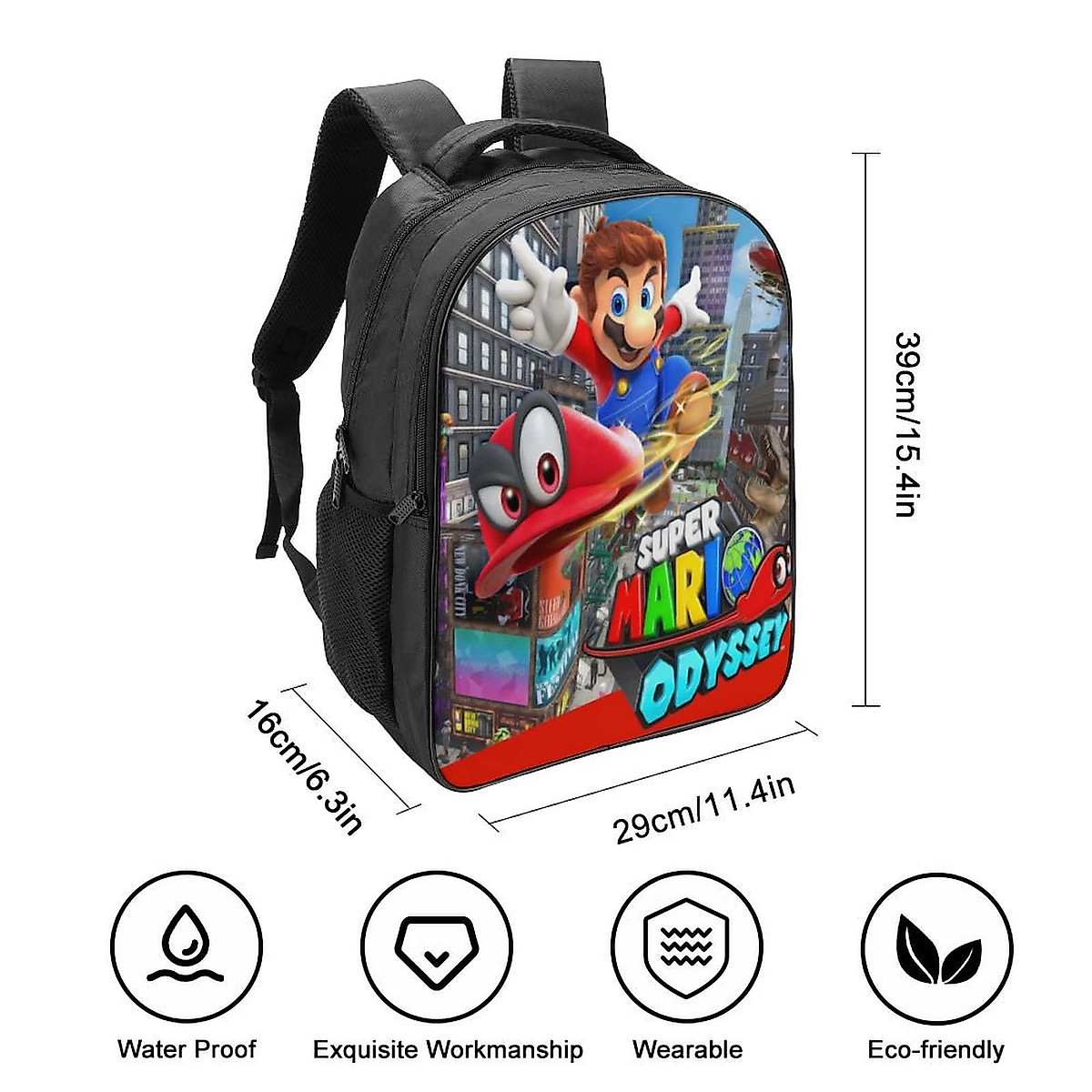 SCGOLD Anime Backpacks Sets, Cartoon Animal Laptop Backpack Daypack 3D Printed Schoolbag 3 piece for Girls Boys Teens Elementary Middle School Bookbag Combo Set with Lunch Box and Pencil Bag, Red