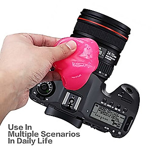 VAGURFO Car Cleaning Gel,Car Crevice Cleaner,Cleaning Kit Universal Detailing Automotive Dust,Safe and Eco-Friendly Cleaning Gel Interior Cleaner for Car Dust Detail Removal Keyboard Cleaner (Pink)