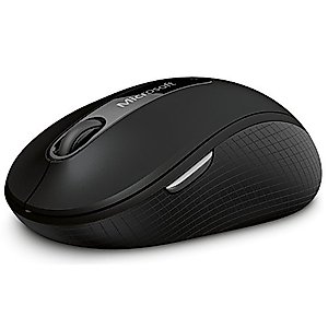 Microsoft Wireless Mobile Mouse 4000 - Graphite. Comfortable Ergonomic design, Wireless, USB 2.0 with Nano transceiver for PC/Laptop/Desktop, works with Mac/Windows Computers