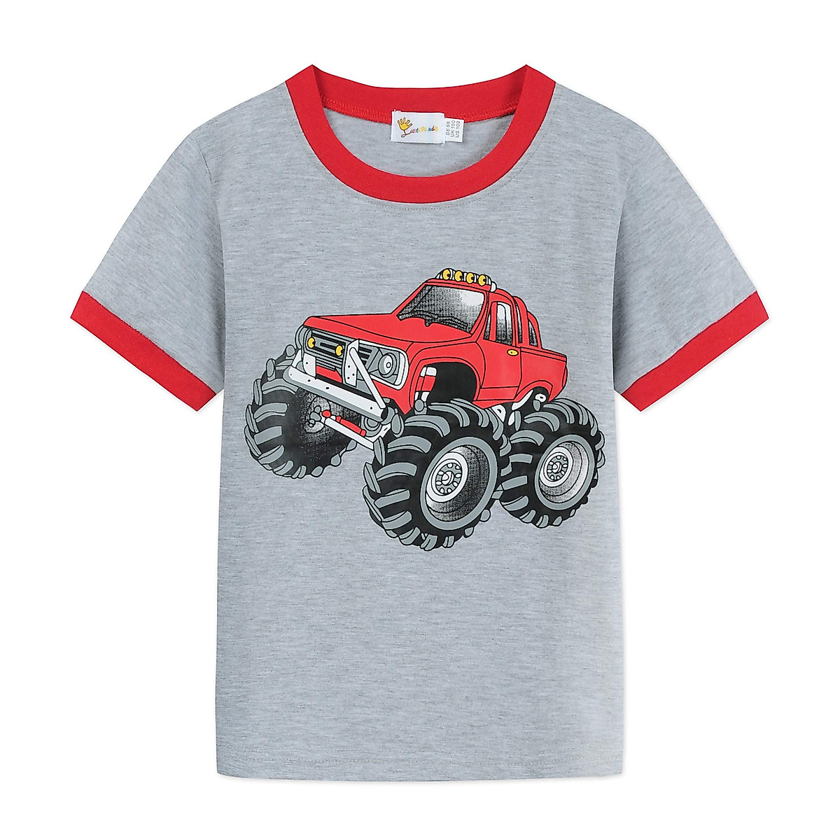 Little Hand Toddler Boys Monster Truck Pajama Green Pick-up Truck Pyjamas Kid Pjs Sleepwear for Boy 3t