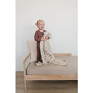 Mebie Baby Muslin Quilt, Meadow Floral, 100% Muslin Cotton Baby Blankets for Girls and Boys, Muslin Baby Blanket for Newborns, Babies, Toddler, Soft Muslin Swaddle Blankets, 47"x47"