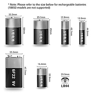 Battery Tester, Universal Battery Checker Small Battery Tester, LCD Display, Household Batteries Battery Tester, Power Indicator No Batteries Required AAA AA 9V Battery Detector Home Use Black