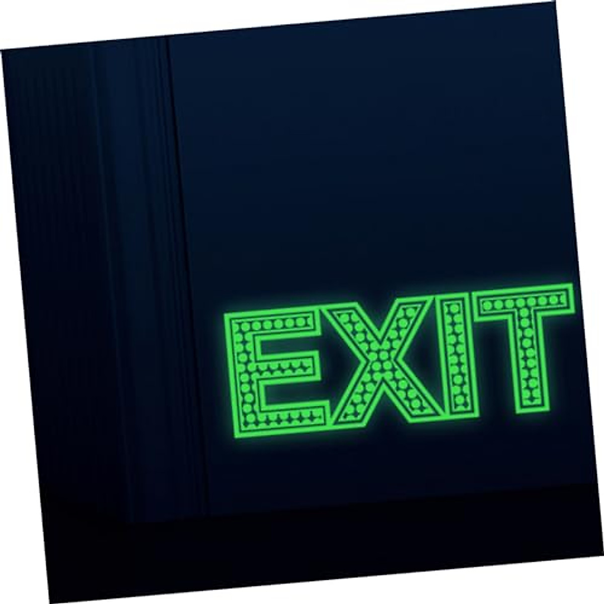 Veemoon 1set Export Sticker Stickers Signs Exit Sign Floor Guide Sticker Shopping Mall Exit Decal Way Indicator Sticker Indicator Floor Sticker Exit Sticker Direction Sticker The 2sheets