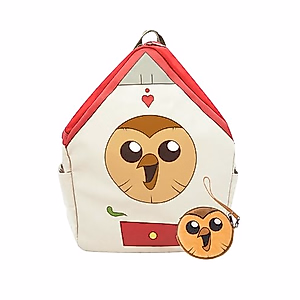 Roocnie Owl House Hooty Backpacks for Girls Boys:TOH Merch Luz Amity Kids School Cosplay Anime Canvas Backpack Wallet