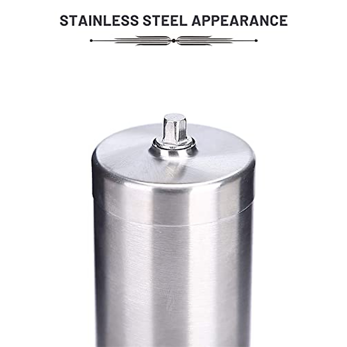 QIYUEXES Manual Coffee Grinder, Portable Stainless Steel Burr Coffee Bean Grinder with Ceramic Grinding Burr for Espresso, Travel, Camping, Kitchen & Office, Small Hand Coffee Grinder Manual