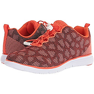 Propét Women's TravelFit Sneaker, Orange, 6.5 2E US