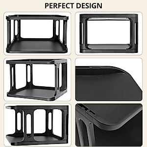 Tall Shoe Rack Front Door Entrance, Free Standing Narrow Shoe Rack Organizer for Entryway, Vertical Stackable Shoe Shelf for Closet Dedroom Dorm Garage, 10 Tier Black Shoe Tower for Small Spaces