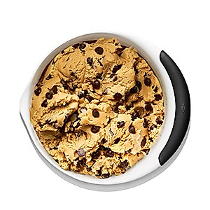 OXO Good Grips 3- Piece Plastic Mixing Bowl Set, 2500 ml,White/Black