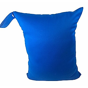 Baby Wet and Dry Bag for Diapers and Burp Cloths - Reusable and Waterproof (Royal Blue)