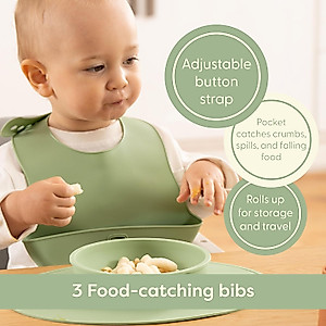 Upward Baby Led Weaning Supplies, Silicone Baby Feeding Set, Baby Feeding Essentials, Baby Led Weaning Set, Baby Eating Essentials, Baby Silicone Feeding Set, Baby Dishes, Toddler Feeding Set