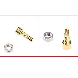 KOOBOOK 2Pcs Copper Headset Earphone Connector MMCX Screws Nut for Earphone