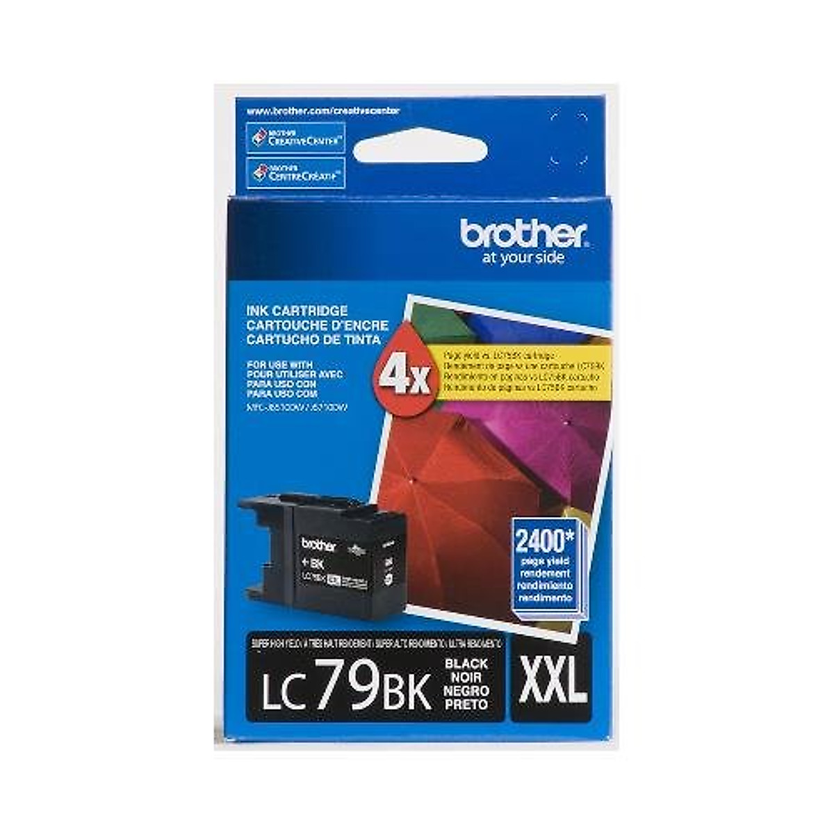 Brother LC79BK OEM Ink - MFCJ5910DW J6510DW J6710DW J6910DW Super High Yield Black Ink (2400 Yield) OEM