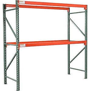 Global Industrial Teardrop Pallet Rack Starter, 96"W x 42"D x 120"H