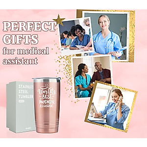 Onebttl Medical Assistant Gifts for Wowen, Gifts for Medical Assistant on Medical Assistant Week, Birthday and Christmas, 20oz Insulated Stainless Steel Tumbler - World's Best Medical Assistant