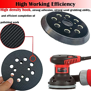 2 Pack 5 Inch 8 Hole Replacement Sander Pad for Milwaukee 6021-21, 6034-21,2648-20, 2648-21 Random Orbit Sanders -5" Hook and Loop Sanding Pad for Part Number 51-36-7100 - with Extra Hard Backing