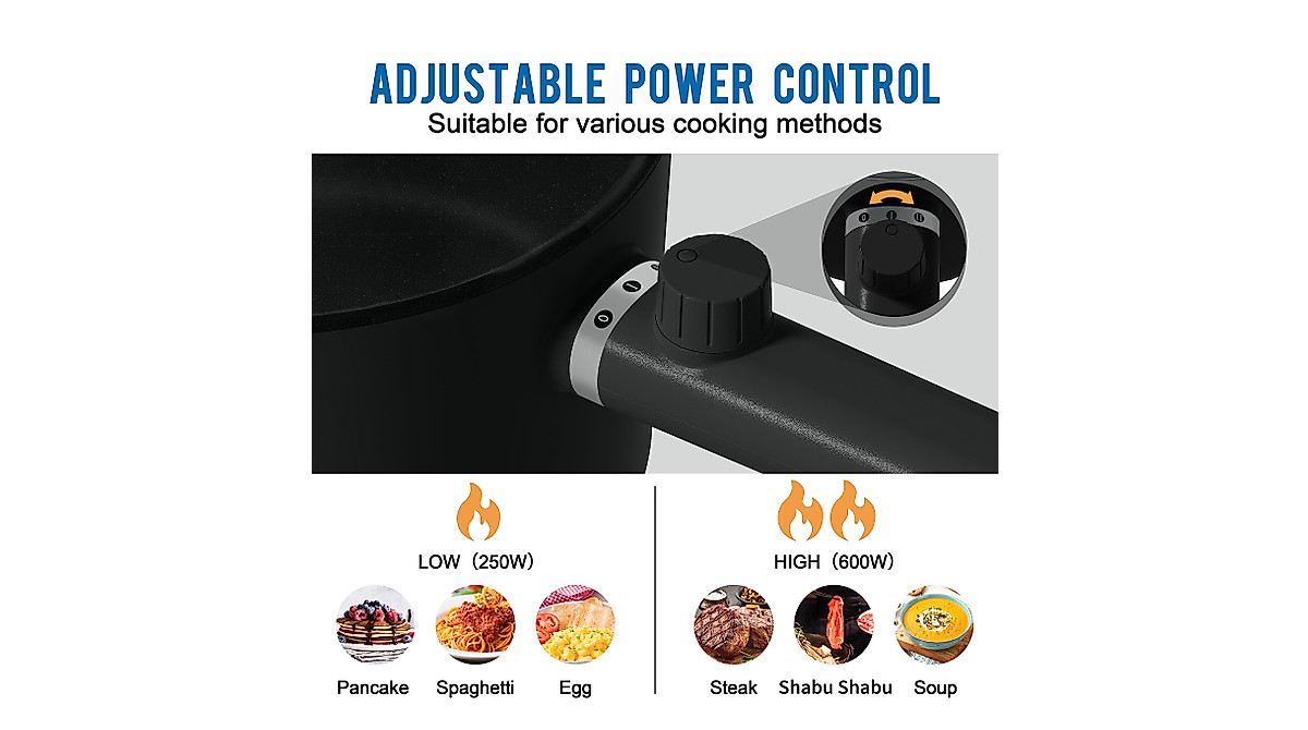 Topwit Electric Hot Pot & Steamer 1.5L - Multi-Use & Safe