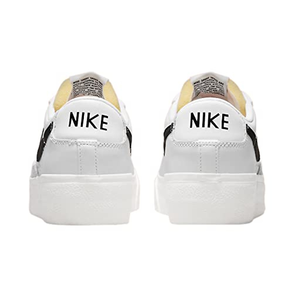 Nike Womens WMNS Blazer Low Platform DJ0292 101 - Size 8W White/Black