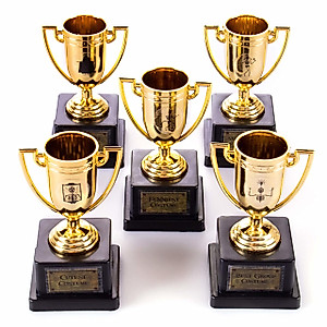 Halloween Costume Contest Party Bundle - Includes Ballot Box, 50 Ballot Voting Cards & 5 Gold Trophies - Fun Game, Decoration & Party Supplies for Home, Work, School & Bar Costume Parties Decor