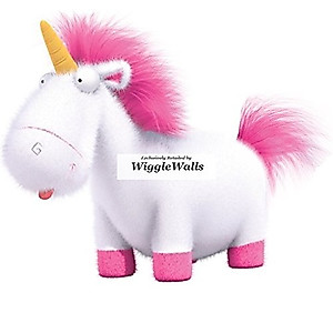 5 Inch Agnes Pink Fluffy Unicorn Wall Decal Sticker Minion Removable Peel Self Stick Adhesive Vinyl Decorative Art Kids Room Home Decor Children 5 by 4 Inch
