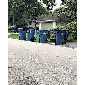 Yard Waste Only Sticker Decal Sign for Garbage Cans and Containers - 6 Inches x 8 Inches (1 Piece)