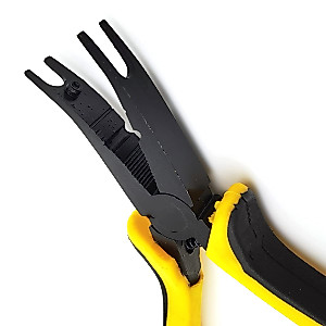 KIRO&SEEU Ball Link Plier RC Helicopter Plane Tool Ball Link Clamp Plier for RC Vehicles Curved Tip Bent Head Airplane Car Trex 450