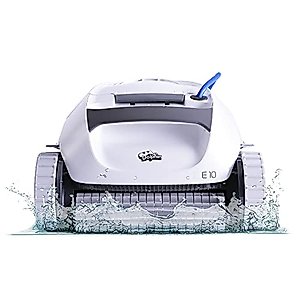 Dolphin E10 Robotic Pool [Vacuum] Cleaner - Ideal for Above Ground Swimming Pools up to 30 Feet - Powerful Suction to Pick up Small Debris - Easy to Clean Top Load Filter Basket