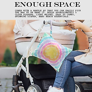 zcyxuuw 2 Pcs Wet Bag, Wet Dry Bag, Wet Bag for Swimsuit, Travel, Beach, Pool, Diapers, Dirty Yoga Gym Clothes, Toiletries, Makeup Bag, Eucalyptus Palm Leaves Print Tropical Plant Birthday Gift.