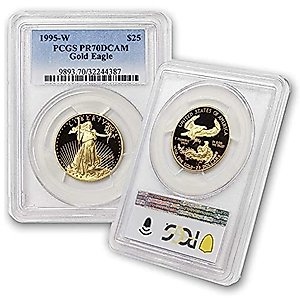 1995 W 1/2 oz Proof Gold American Eagle Coin PR-70 Deep Cameo $25 PR70DCAM PCGS