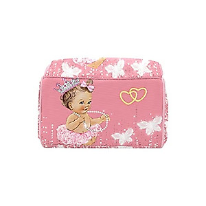 Butterfly Cute Girl Pink Personalized Diaper Bag Backpack Custom with Name Unisex Nursing Large Capacity Mommy Backpack
