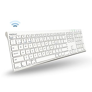 Macally Bluetooth Wireless Keyboard and Mouse Combo for Mac, Fully Apple Compatible