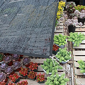 LOVE STORY 12x20 FT 55% Black Shade Cloth Sunblock Mesh Cover Taped Edge with Grommets, UV-Resistant,Sun Net for Pergola, Plants Greenhouse, Gardens, Patio, Canopy