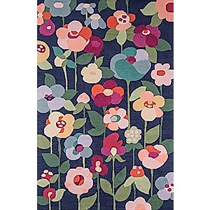 Momeni Newport Collection Area Rug, 8'0" x 10'0", Navy