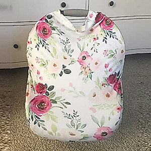 Stretchy Baby Car Seat Cover for Baby Boys and Girls,Multiuse - Nursing Breastfeeding Covers,Shopping Cart/High Chair/Stroller Covers,Infinity Scarf,Car Seat Canopies