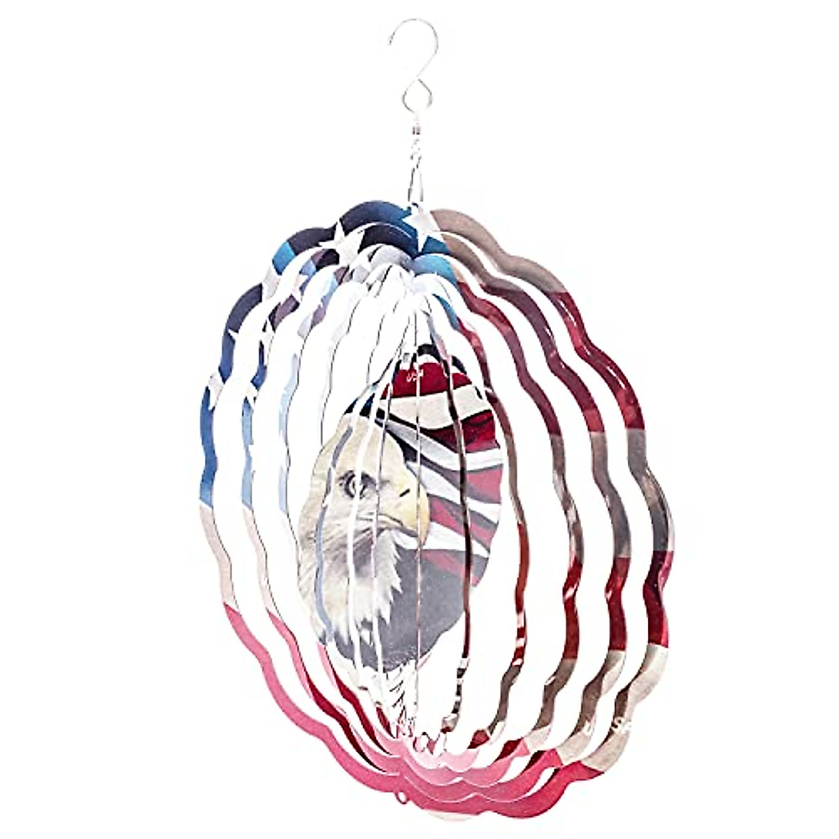 Kinetic Wind Spinners for Yard and Garden Independence Day Decor for Outside Wind Sculptures & Spinners Décor Garden Spinners Yard Spinners Metal Decorations