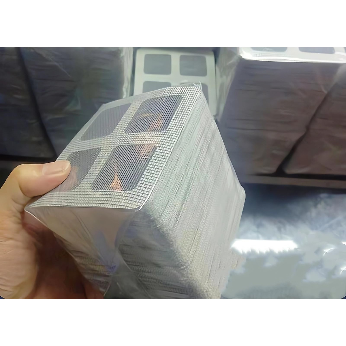 50 Pack - Shower Drain Hair Catcher Mesh Stickers, Small But Useful Hair Catcher Shower Drain, Disposable Shower Drain Cover Hair Catcher Shower Drain Mesh Stickers, for Kitchen, Sink, Bathtub (50PCS)