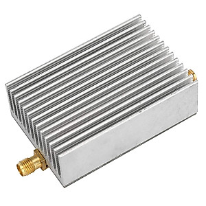 1-512MHz 1.6W Wideband Low Power RF Amplifier Broadband RF Low Power Amplifier with Heat Sink for Shortwave FM Ham Radio
