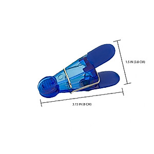 Simply Served Seal N Snack Multipurpose Clips Food Saving Chip Bag Sealers with Magnet Backs, 16 Pack, Colors may vary