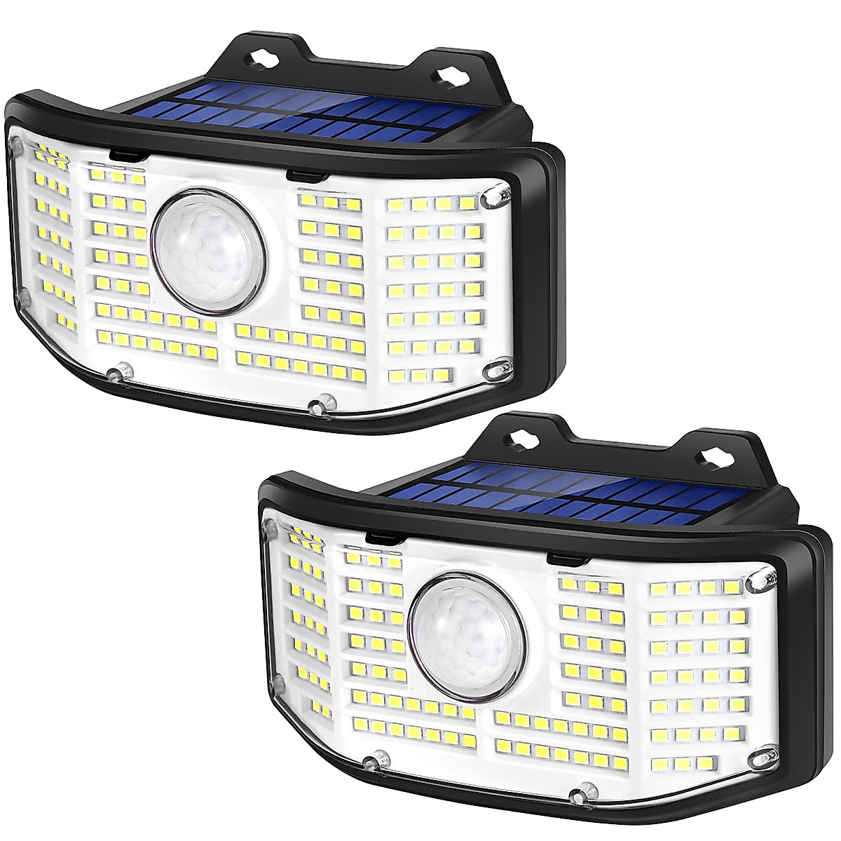 TWINSLUXES Solar Outdoor Lights, 3 Lighting Modes Solar Motion Sensor Security Lights, Solar Flood Lights 270°Wide Angle, IP65 Solar Wall Lights,Suitable for Front Door, Yard, Garage, Deck 2 Pack