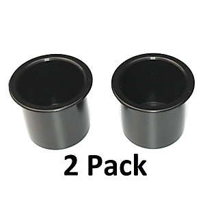 Plastic Small 2 7/8 inch Black Drop in Beverage Drink Can Holder Insert Perfectly Fits 12oz Beverage cans and 16oz Plastic Water Bottles Multipack Wholesale Bulk Listing Poker Table(2)