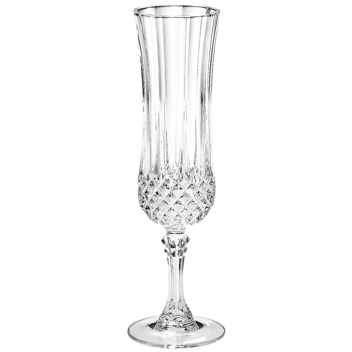 Luminarc Arc International Longchamp Diamax Flute Glasses (Set of 4), 4.5 oz, Clear
