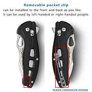 ALBATROSS 7.25" EDC Axis Lock Ball Bearing Assisted Opening Folding Pocket Knife with Satin Blade FRN Handle FK036SC-BK