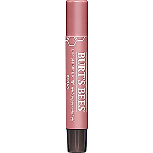 Burt's Bees 100% Natural Moisturizing Lip Shimmer, Peony - 1 Tube