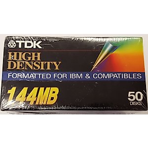TDK High Density 1.44 MB Formatted for IBM & Compatibles (50)