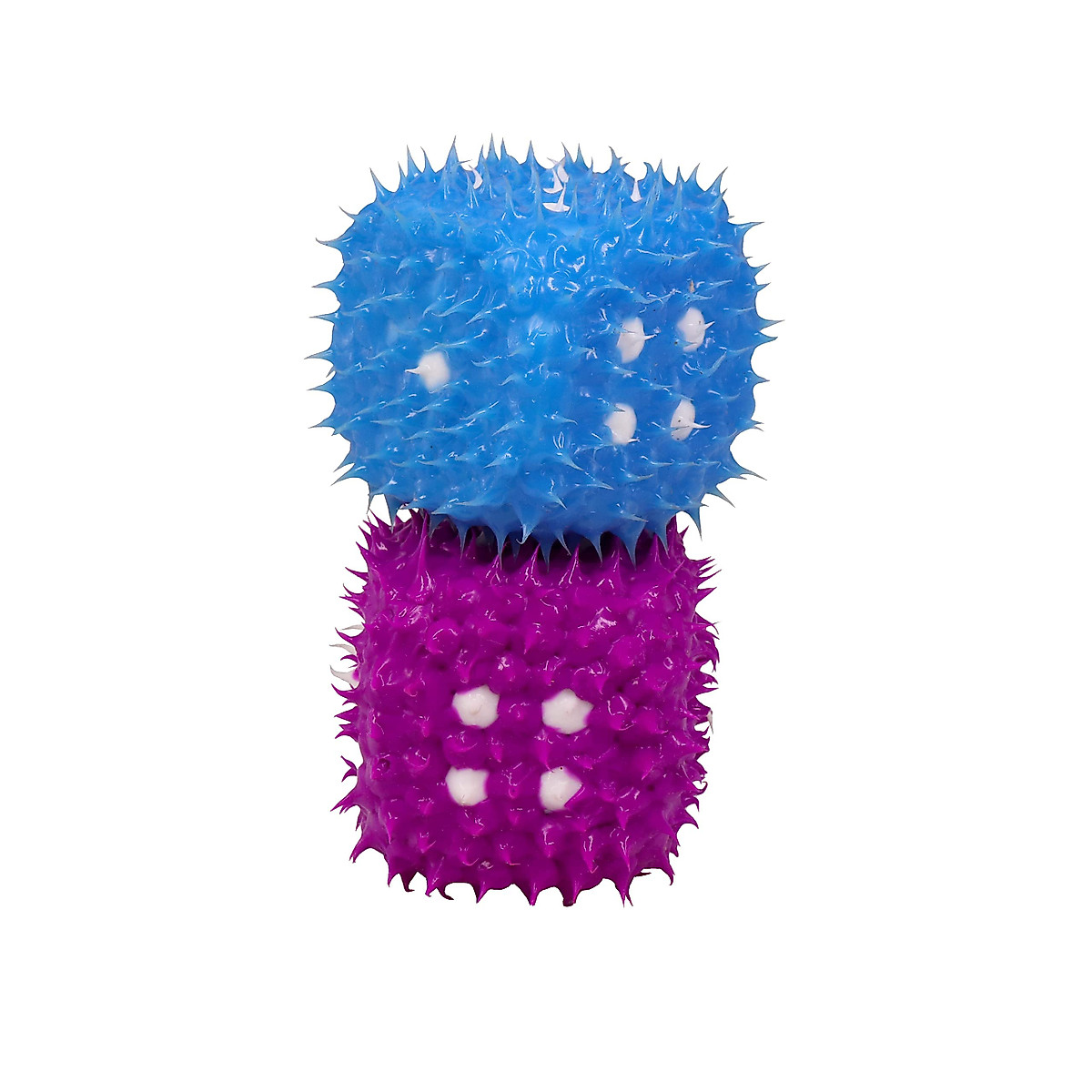 KESS Drop Dots Foam dice - Squeezy Toy, Bouncy Toy, Spike Toy -Pack of 2, Toy for Kids 6 Years and up, Stress Relief Toy, Sensory Toy