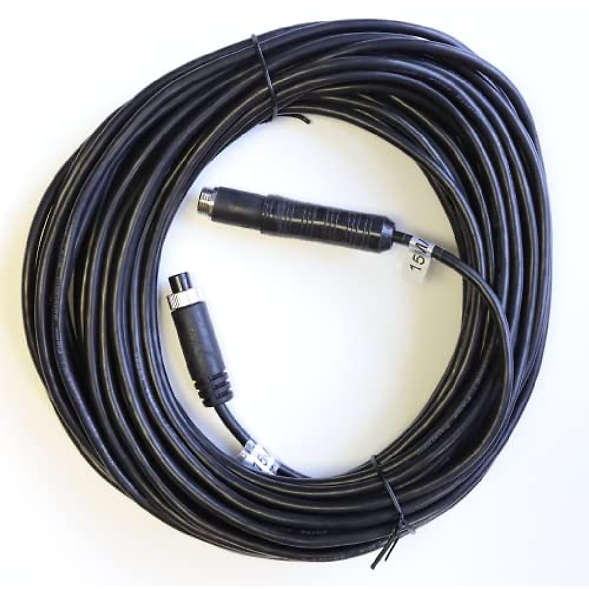 BOIN-E Composite Line 4 Pin Camera Cable Aviation Extension Cable RG174 (75-2) Video Cable for Backup Camera Rear View System Waterproof Coaxial Cable 50ohm 4M 5M 6M 8M 10M 15M 20M (20FT (6M))