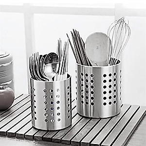 Yalych Utensil Caddy Chopsticks Lightweight Stand Cage Well Made Stainless Steel Stand Stable Cutlery Kitchen Utensils Container Cutlery Pen Holder