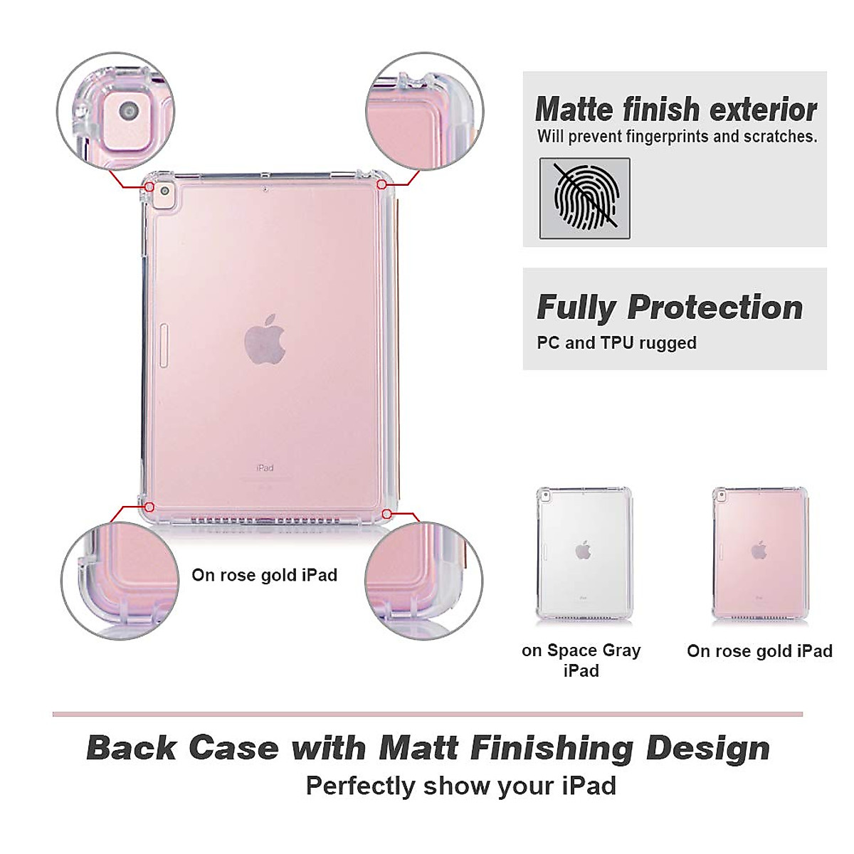 Valkit iPad Pro 9.7 Case 2016 (Old Model), Smart Slim Stand Translucent Frosted Back Cover for Apple iPad Pro 9.7 Inch (A1673 A1674 A1675) with Auto Wake/Sleep, Dark Purple