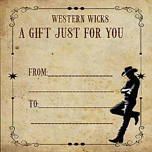 Western Wicks Candles for Men, Race Fuel Scent, 16oz jar candle, double wick